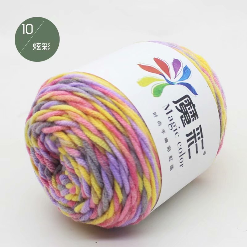 9_Newest-Rainbow-Color-Hand-woven-Cotton-Yarn-Soft-Crochet-Thick-Yarn ...